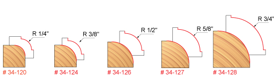 Freud Roundover Bit Sets